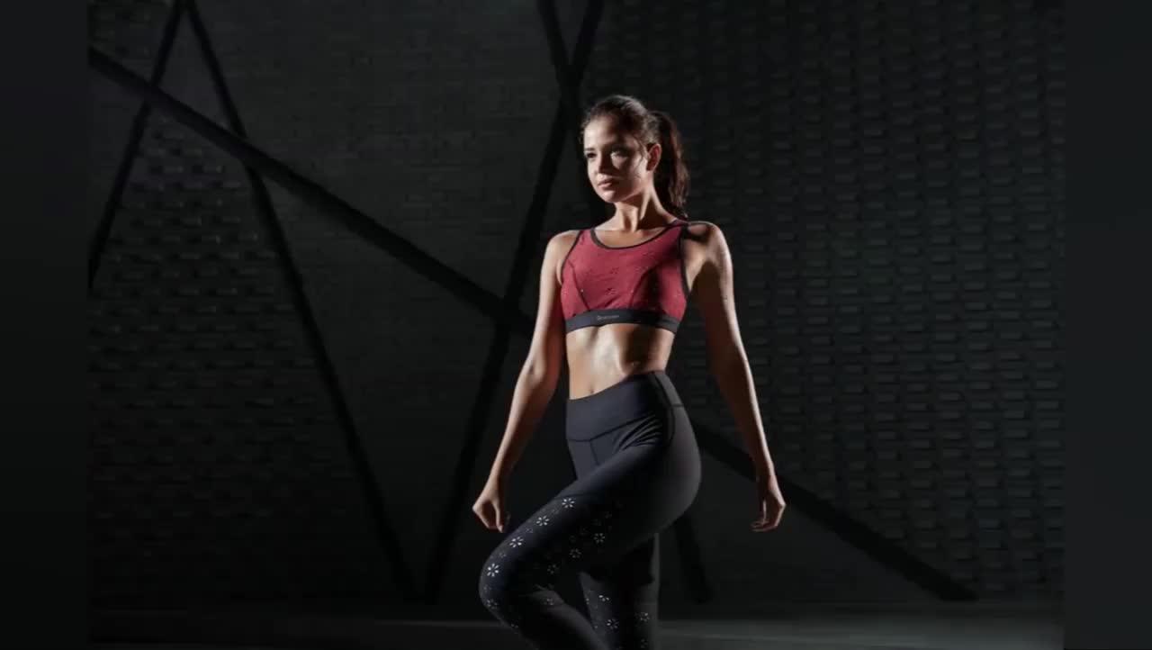 Wholesale Activewear Sports Bra Large Bust Women Sexy Soft Plain Design ...