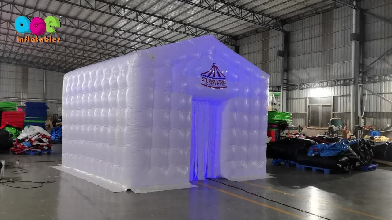 White Black Partyzelt Aufblasbar Inflatable House Blow Up Party Tent ...