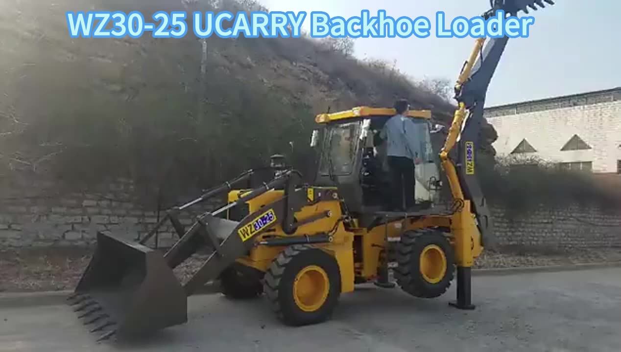 Factory Articulated Excavator Front End Tractor With Loader And Backhoe ...