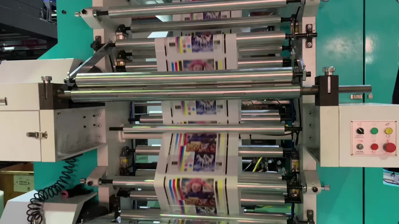 6 Colors Flexo Printing 4/6/8 Ffs Flexography Paper/pp Non Woven/pe Film Packaging Printing ...