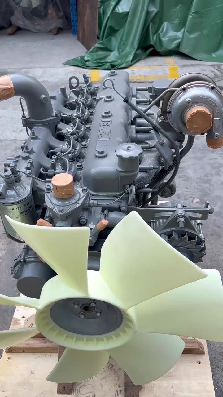 6bg1 Engine Motor Used Zx200 Sh200 Excavator Parts Diesel 6bg1t Engine ...