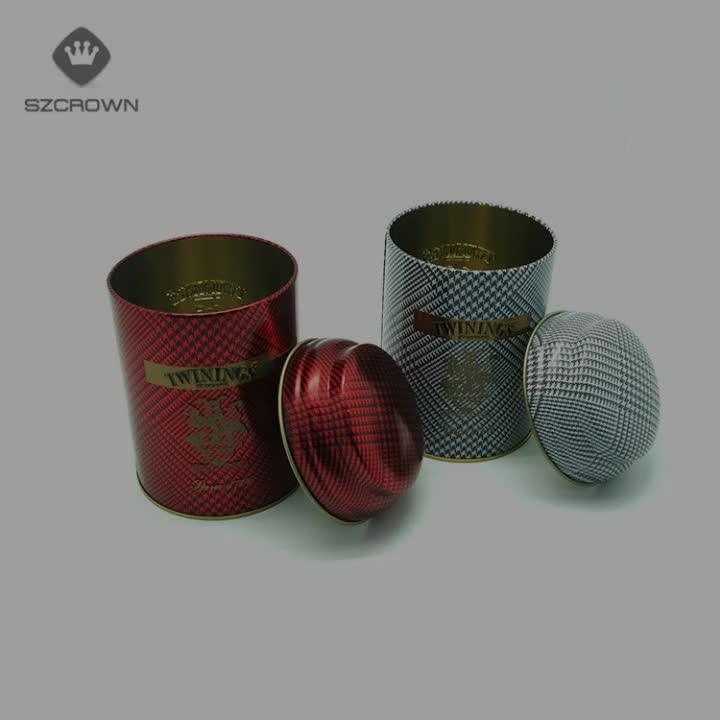Customized Production Metal Packaging Cans Round Tinplate Creative Oil ...