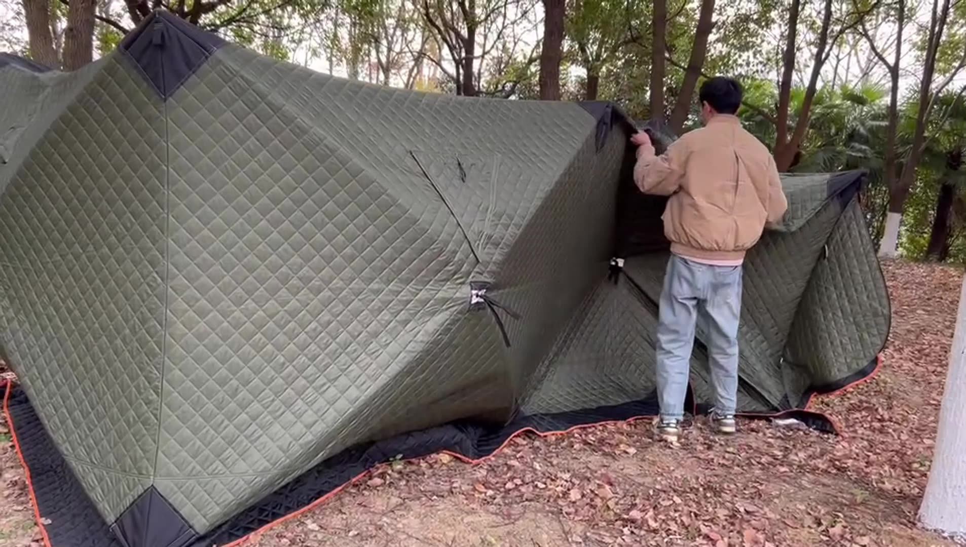 Mobile Sauna Room Hub Sweat Prism Tent For Outdoor Waterproof Cover Pop ...