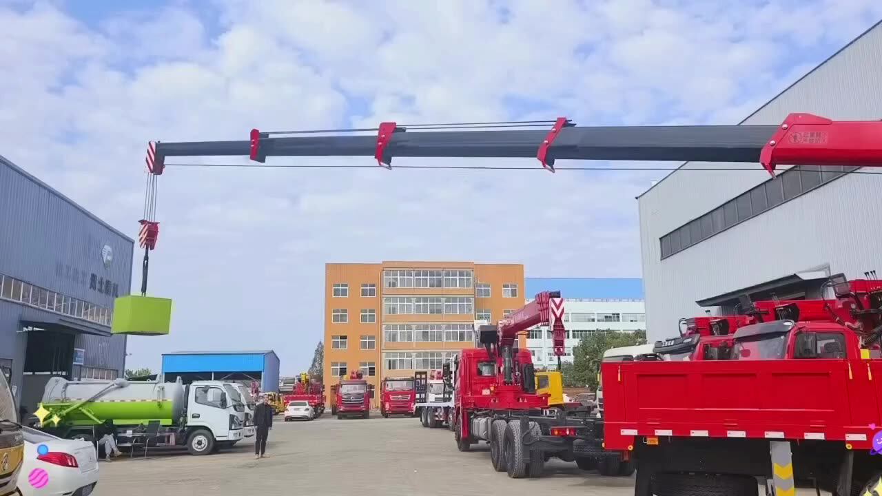 10ton Electric Hydraulic Telescopic Boom Mobile Crane Truck Mounted 4x2 ...