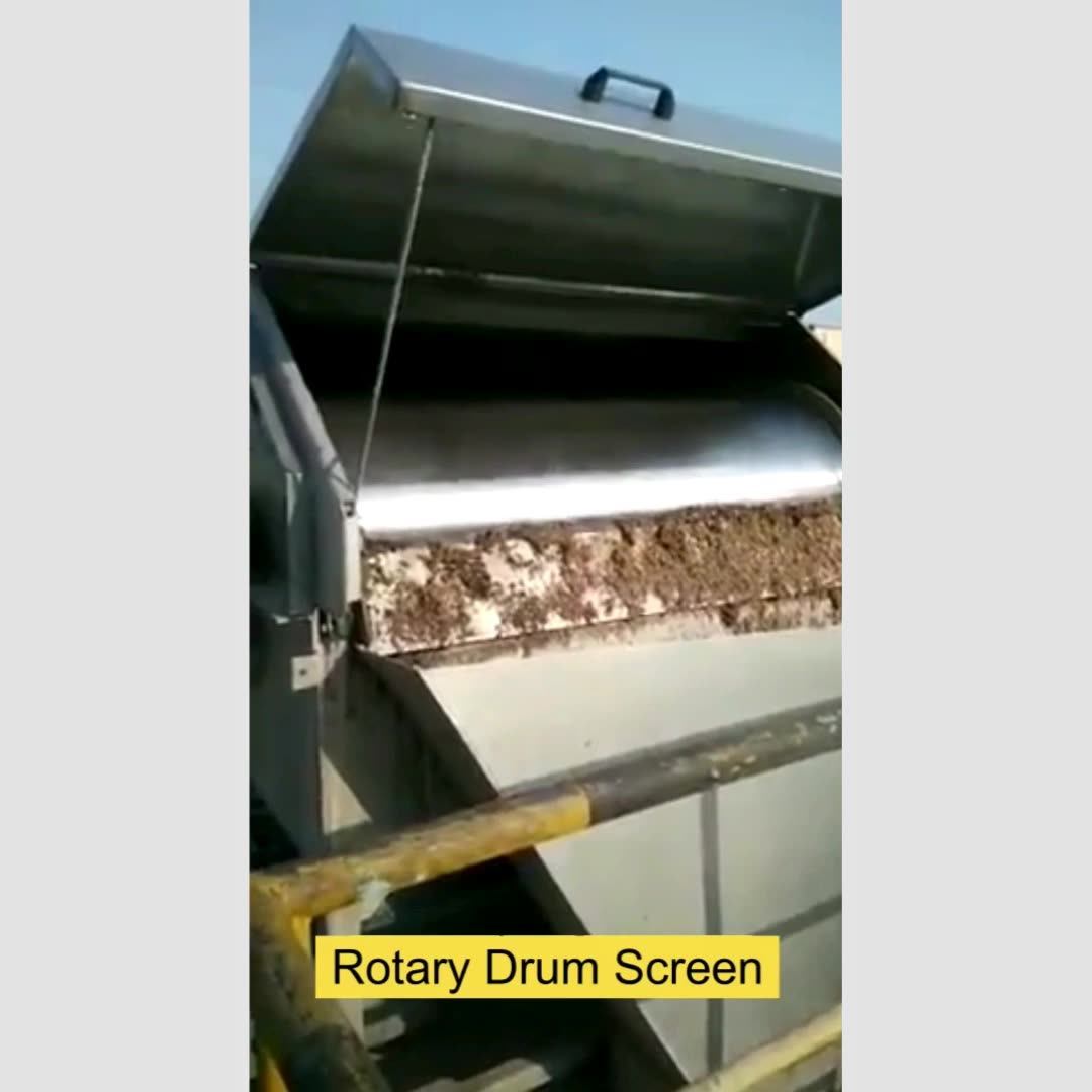 Stainless Steel Rotary Drum Screen Continuously And Effectively Remove ...