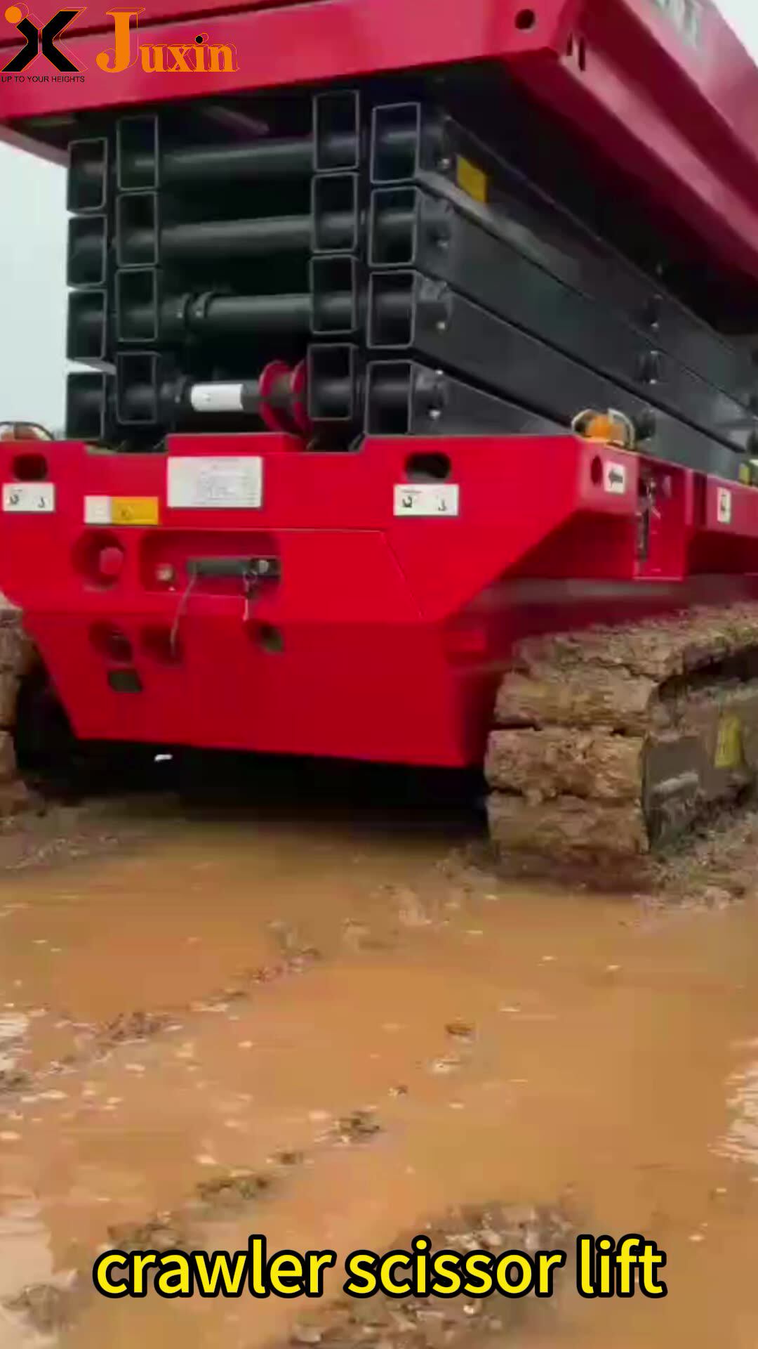 6-14m Crawler Track Driven Scissor Lift Using On Rough Terrain Ground ...