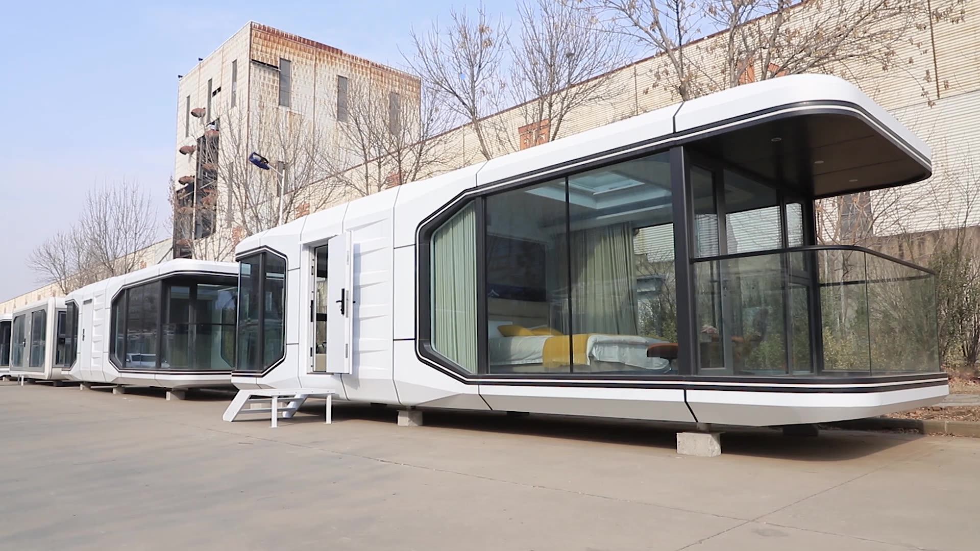 China Manufacturer Full Set Steel House Easy Install Space Capsule ...