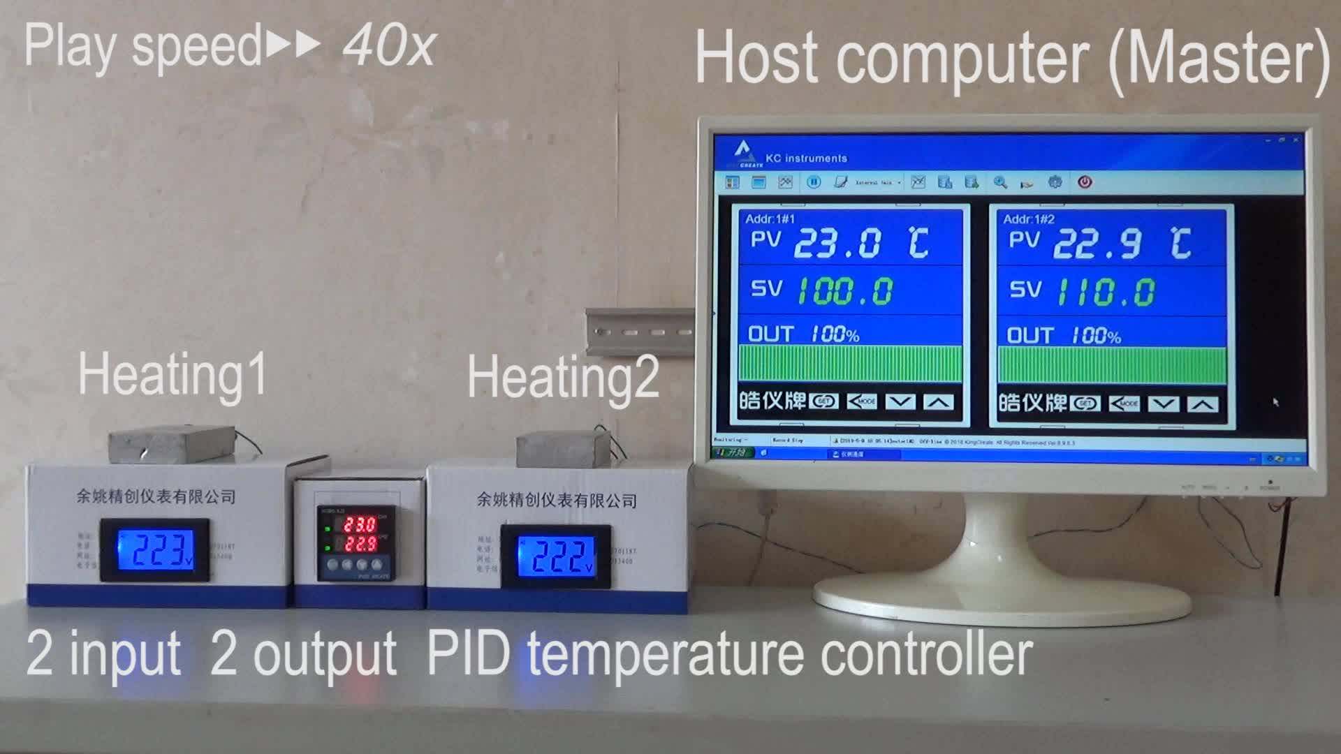 Dual Channel Temperature Controller Universal Input 1/16 Din 48*48mm ...
