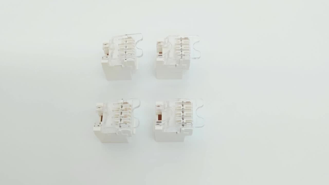 Female Rj11 Cat3 Utp 6p4c Dual 110idc Toolless 180 Degree Phosphor ...