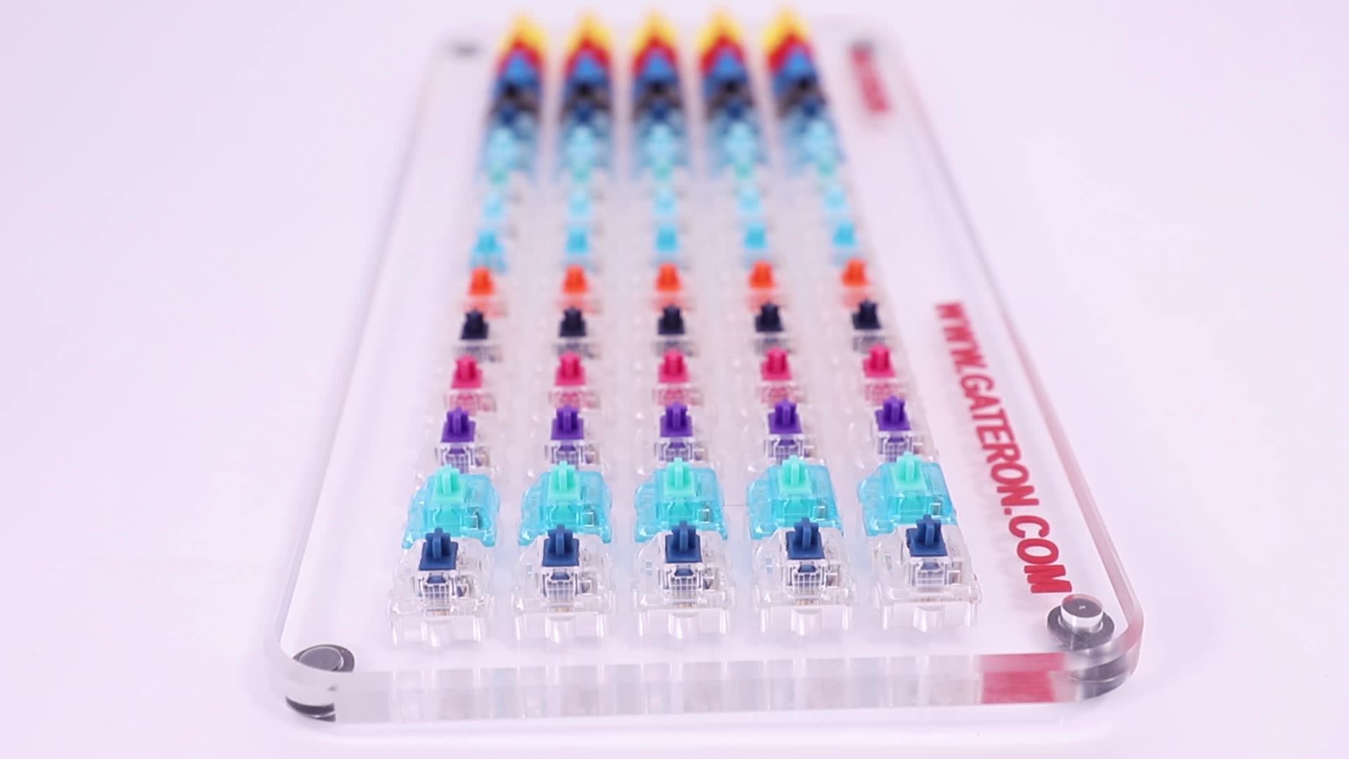 2020 New Mechanical Keyboard Shaft Black And White Red Cyan Gateron ...