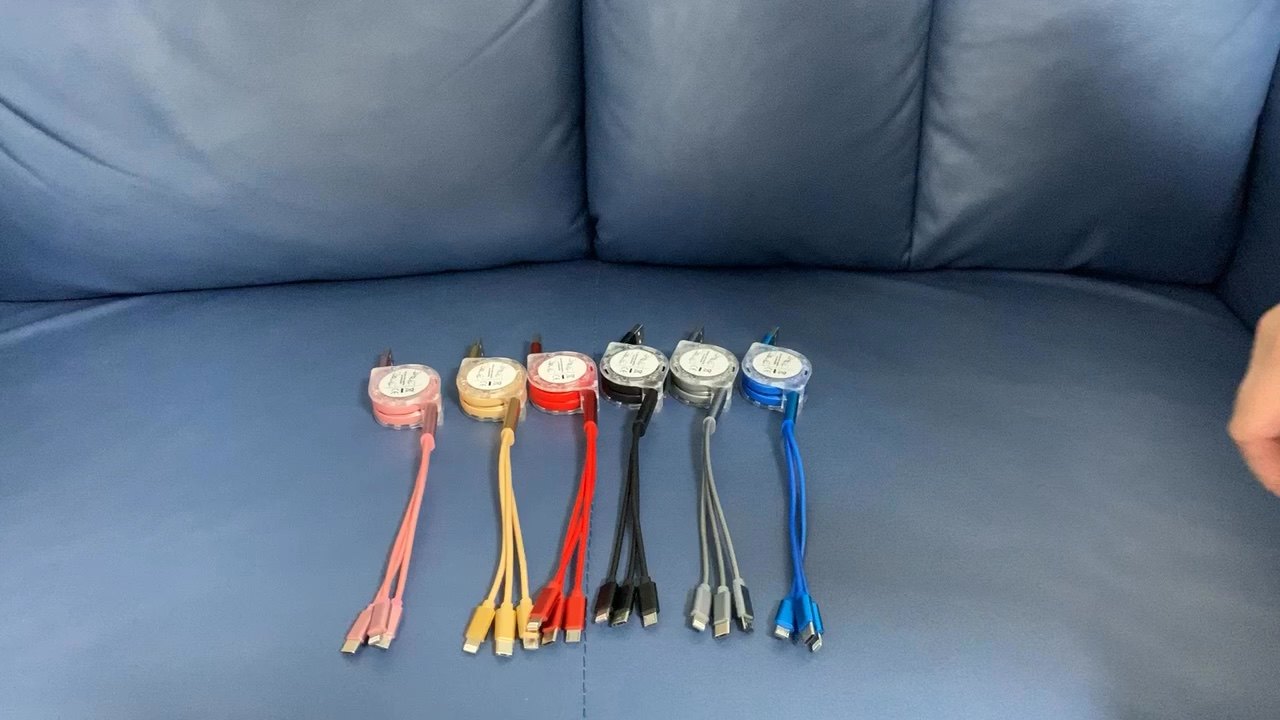Custom Logo Universal Retractable 3 In 1 Multi Multiple 3in1 Usb ...