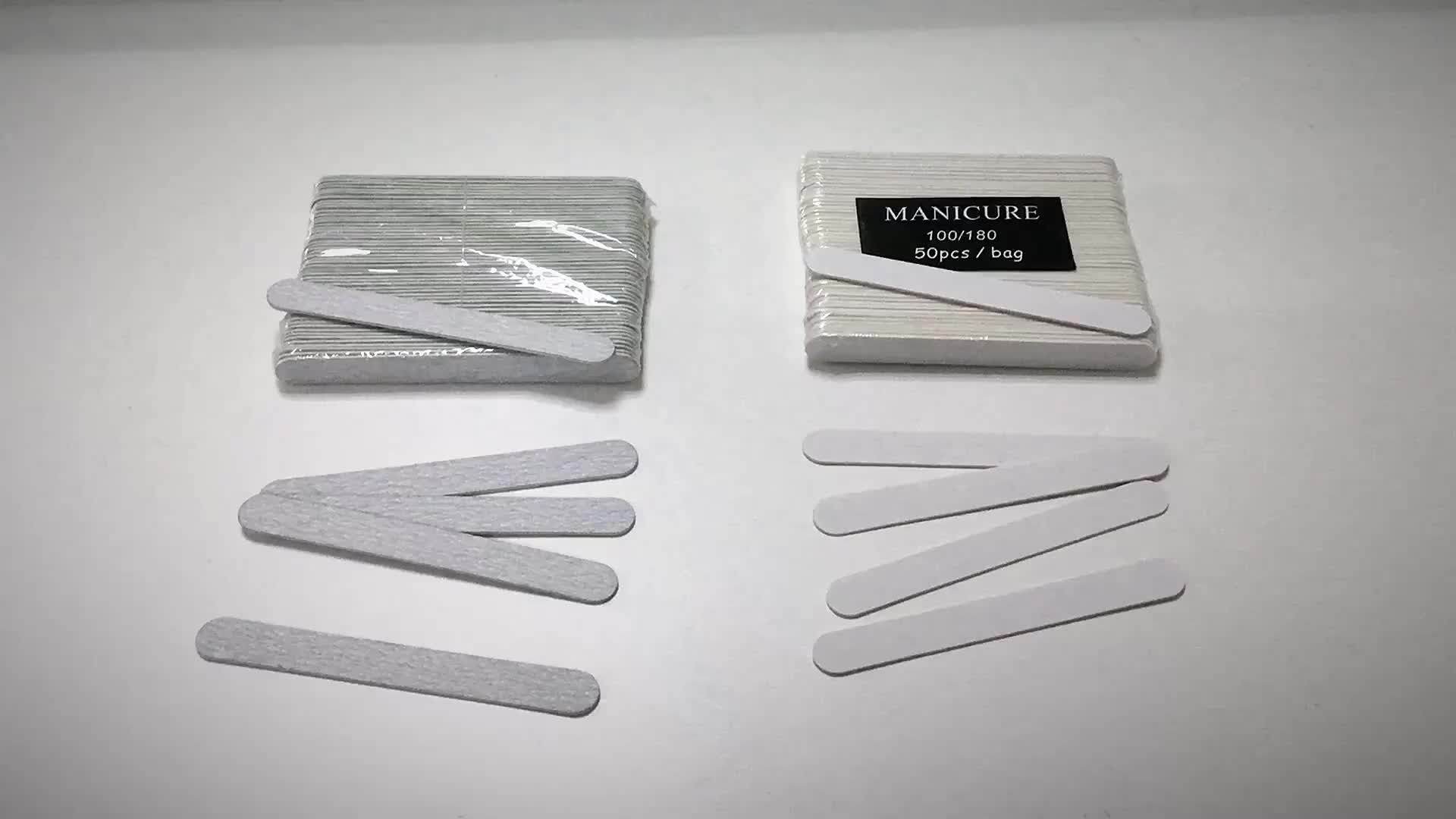 Wholesale Profession Disposable Wooden 80/80 Grit Mini Nail File For ...