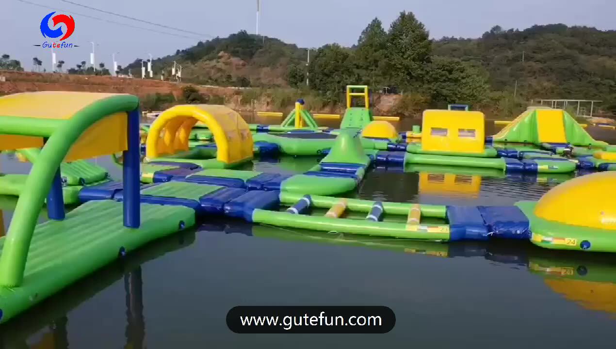 Commercial Above Ground Swimming Pool Floating Water Park Inflatable ...