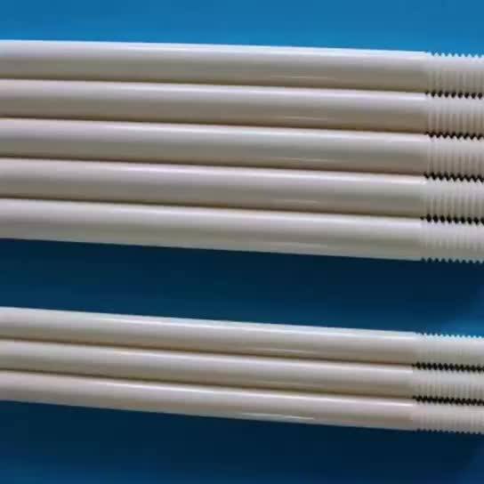 99.7% Alumina Ceramic Rod With Screw Thread,Al2o3 Threaded Rod - Buy ...