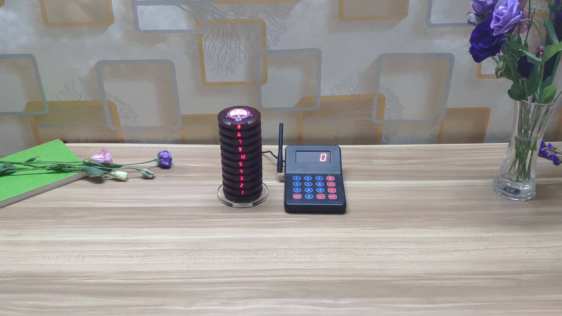 Wireless Paging System For Cafe Queue Catering Pager Device Vibrators ...