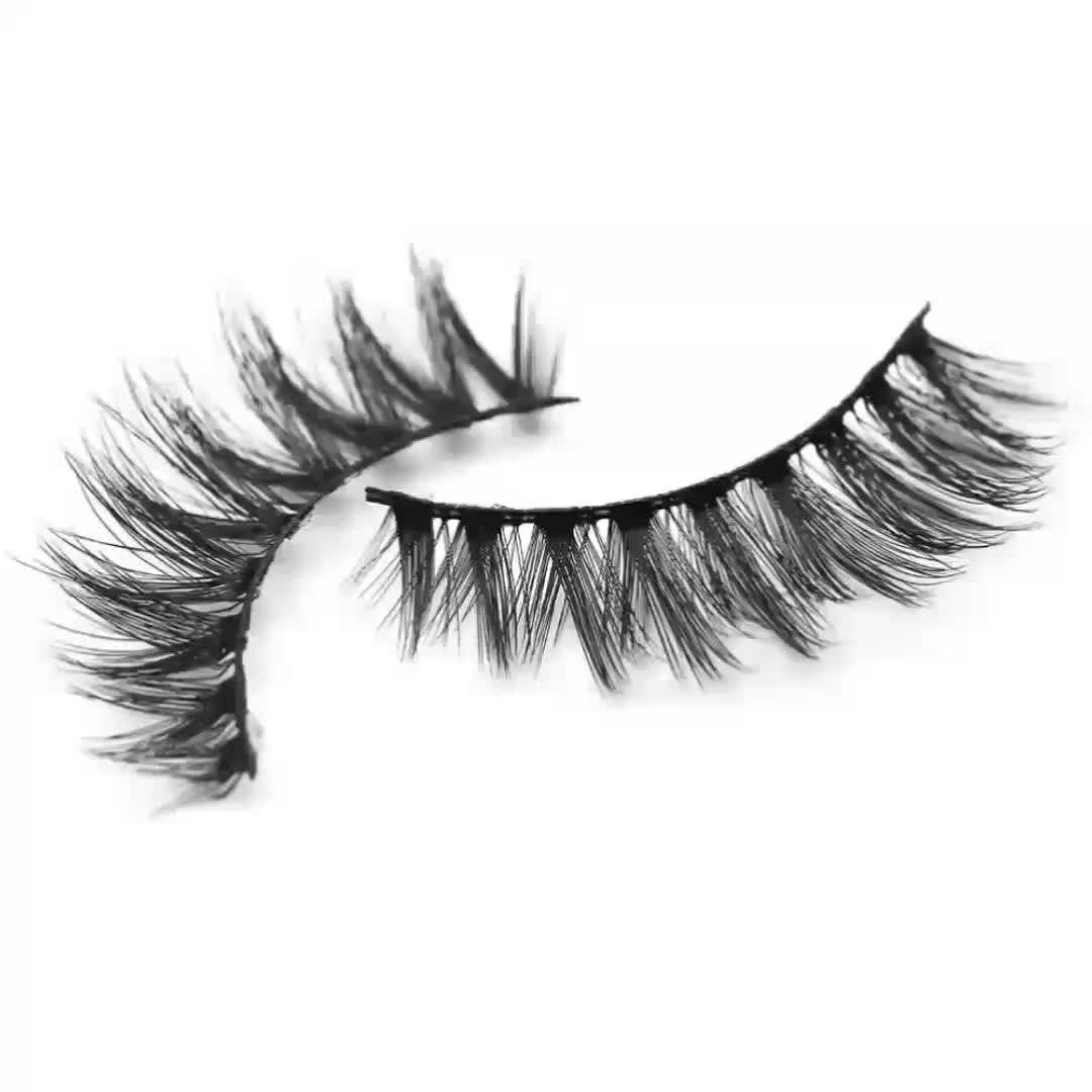 Fake Eyelashes Wholesale Mink Silk Lashes Customized Lash Package - Buy ...