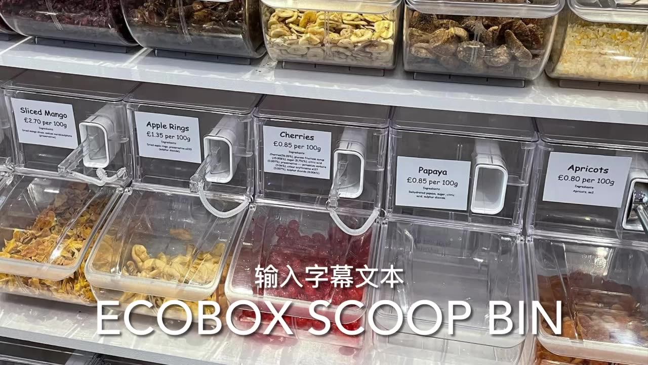 Ecobox Sweet Candy Dispensers Scoop Bin Nut Storage Container Stackable ...