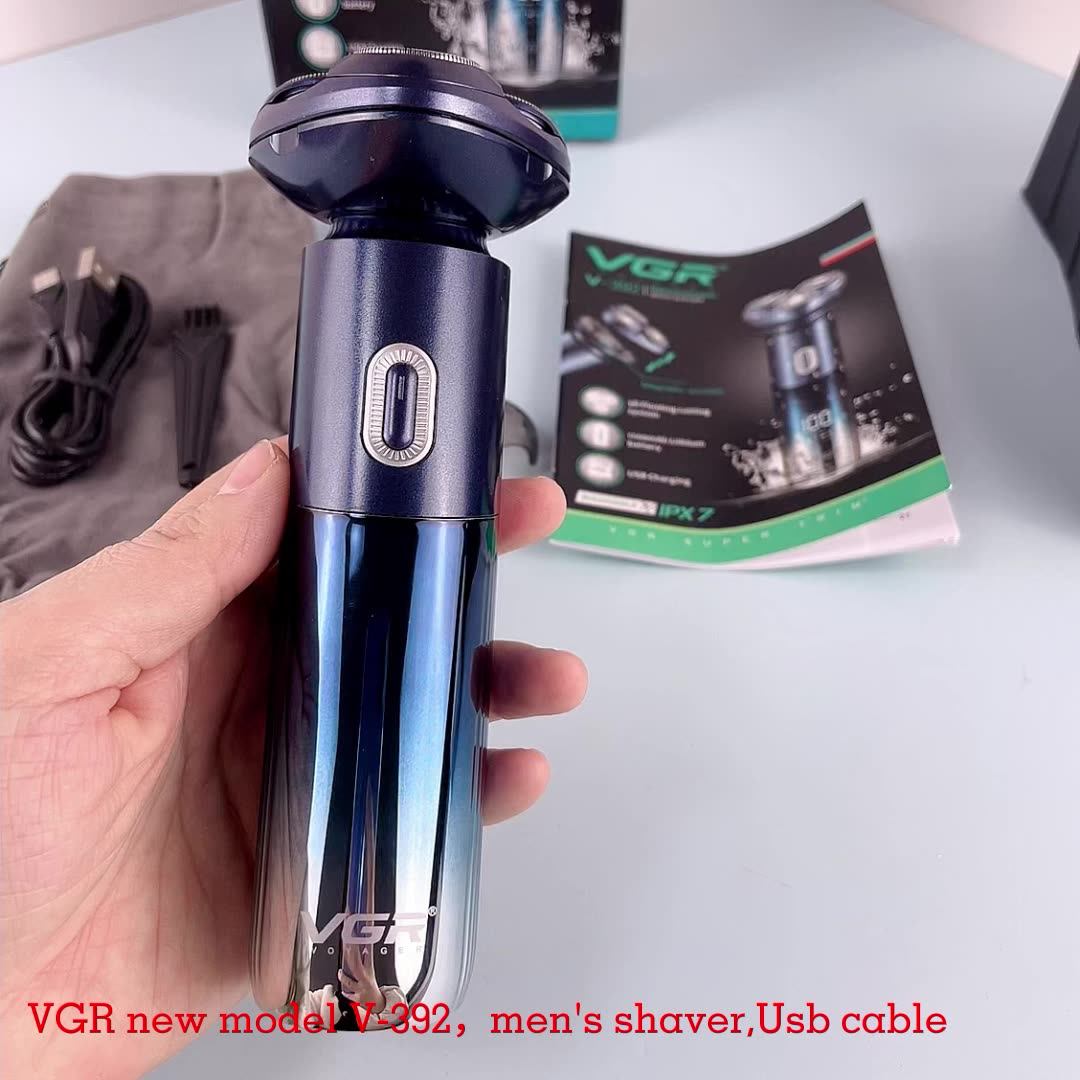 Vgr V-392 Triple Rotarty Cordless Rechargeable Professional Electric ...