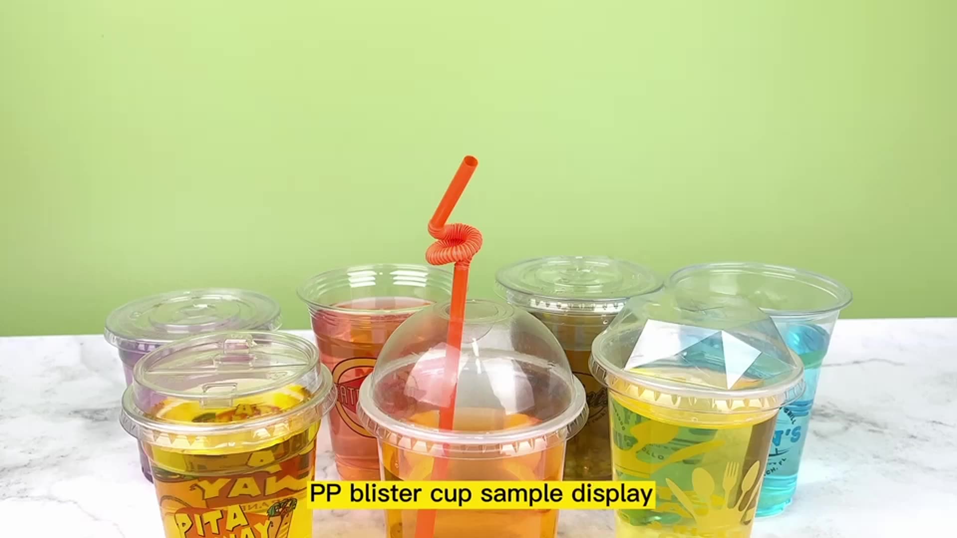 Wholesale Disposable Clear 700ml 500ml Pp Cups Juice Cup 16oz 24 Oz Plastic With Lid Boba Bubble ...