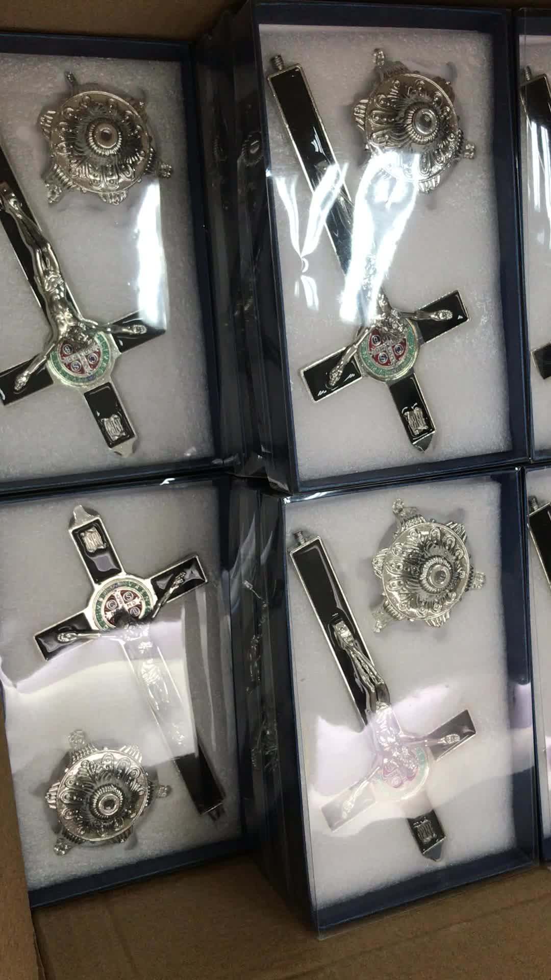 8 Inches Epoxy St. Benedict Wall Crucifix Cross - Buy 8 Inches Crucifix ...