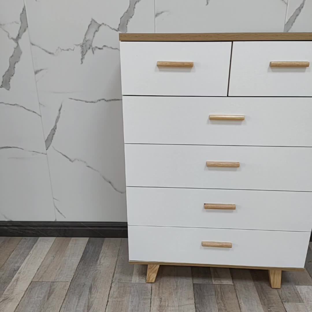 Wooden Cabinet 6 Drawer Chest Of Drawer Wooden Storage Cabinet Cupboard ...