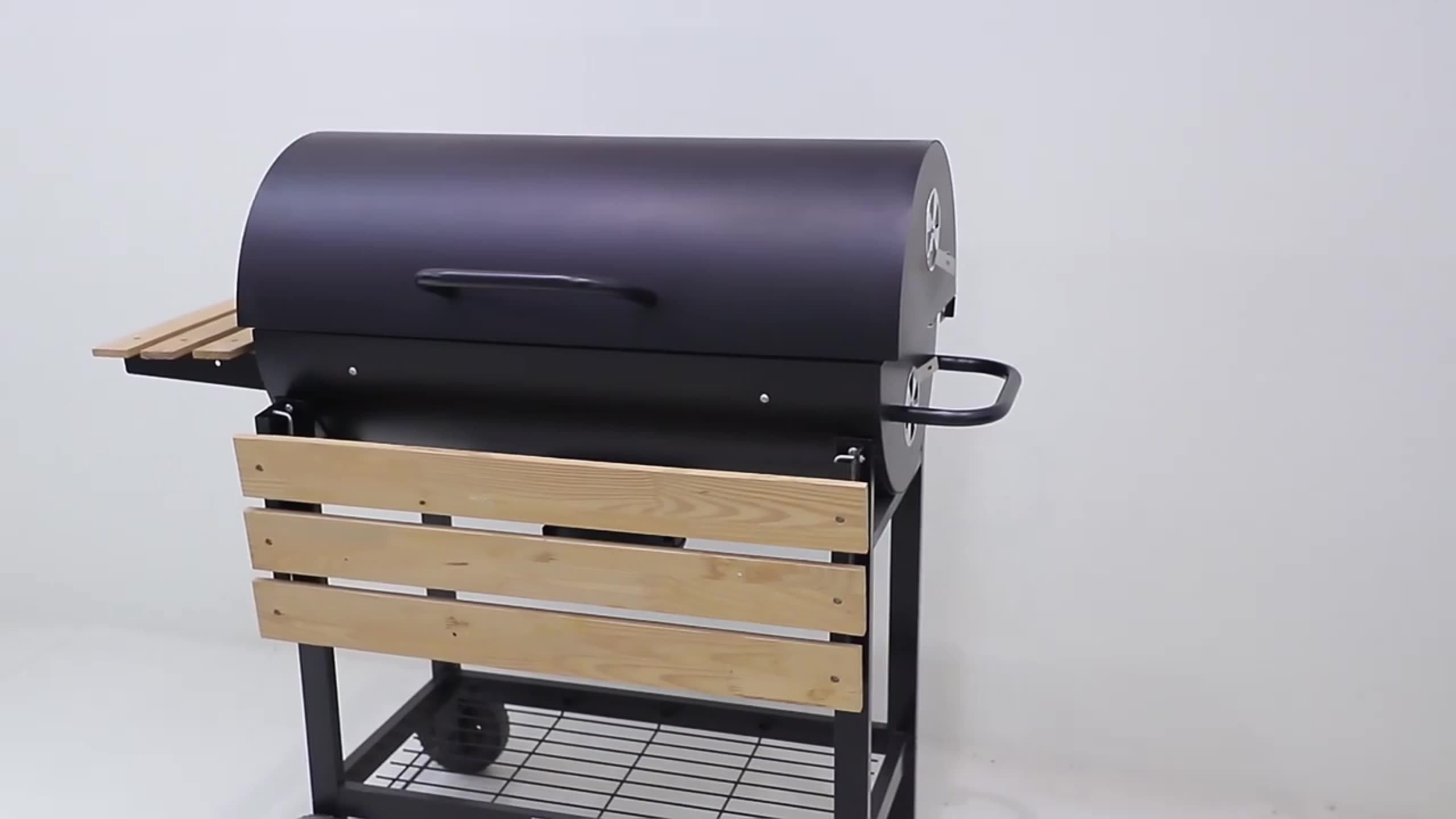 Heavy Duty Trolley Barbecue Trailer Grill Charcoal Bbq Smoker - Buy Bbq ...