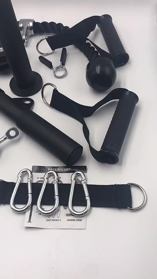 Fitness Accessories Wall Mounted Squat Rack Cable Station Gym Pull Down ...