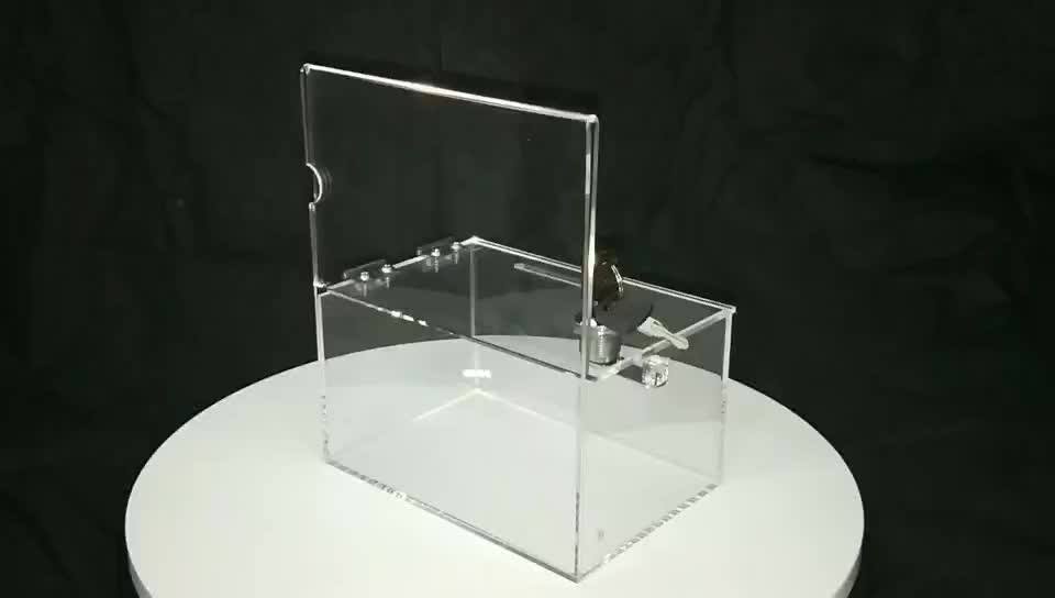 Small Acrylic Display Holder Display Stand Boxes With Key Lock Size ...