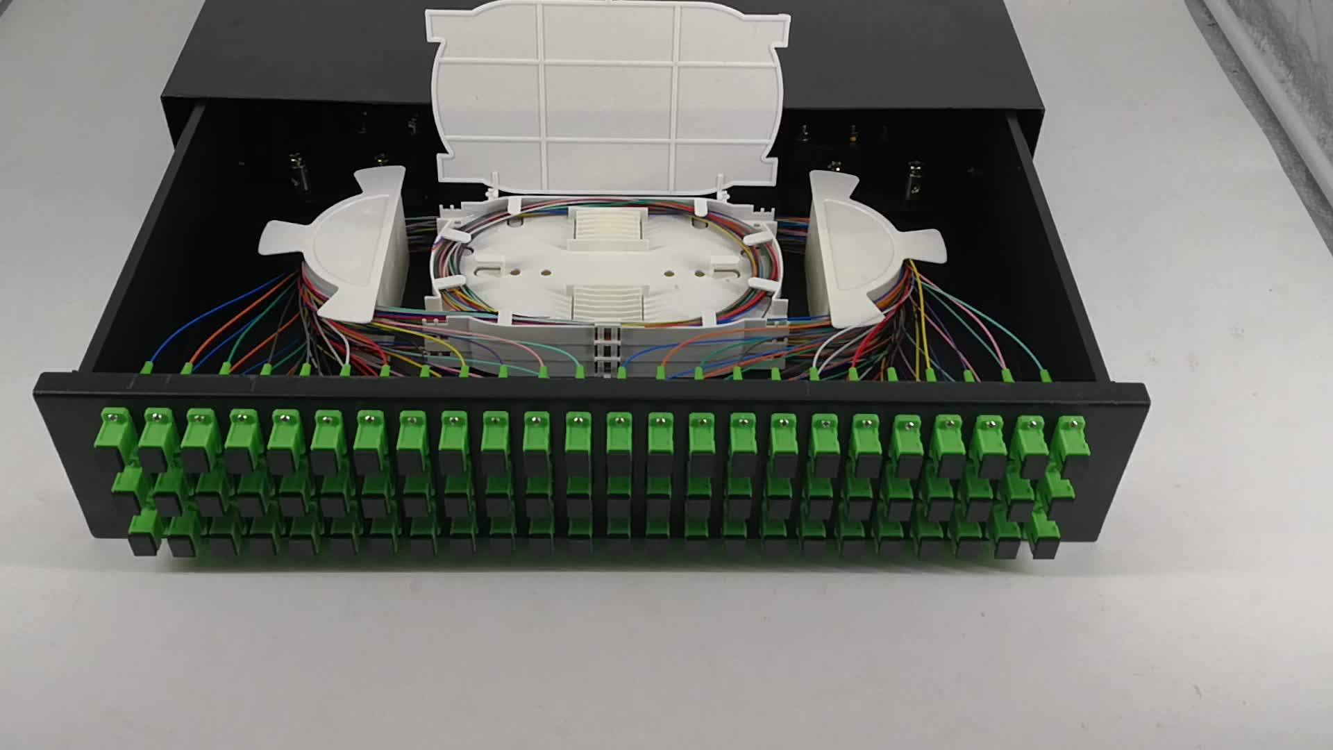 19 Inch Rack Mount Fiber Optical Terminal Box 2u Drawer Type,Slideable ...