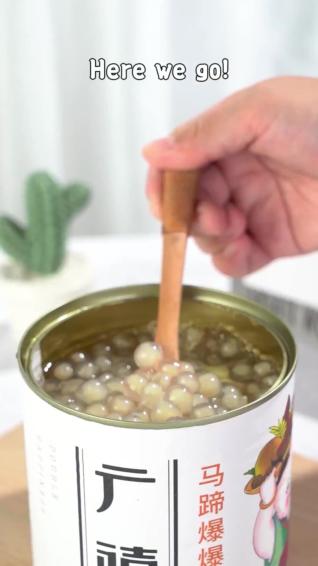 2022 New Taste Water Chestnut Flavor Popping Boba Pearls Bursting With ...