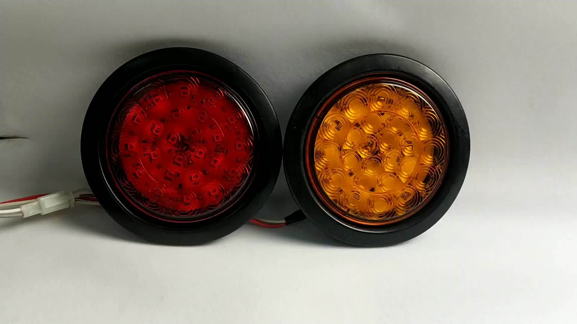 Round Rear Tail Light Rv Car Trailer Truck Lamp E-mark Adr With ...