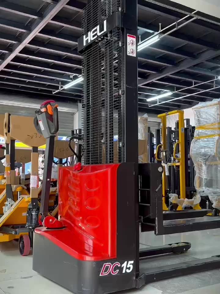 Heli Loading 1000kg Pallet Truck Walki Full Electric Forklift Electric ...