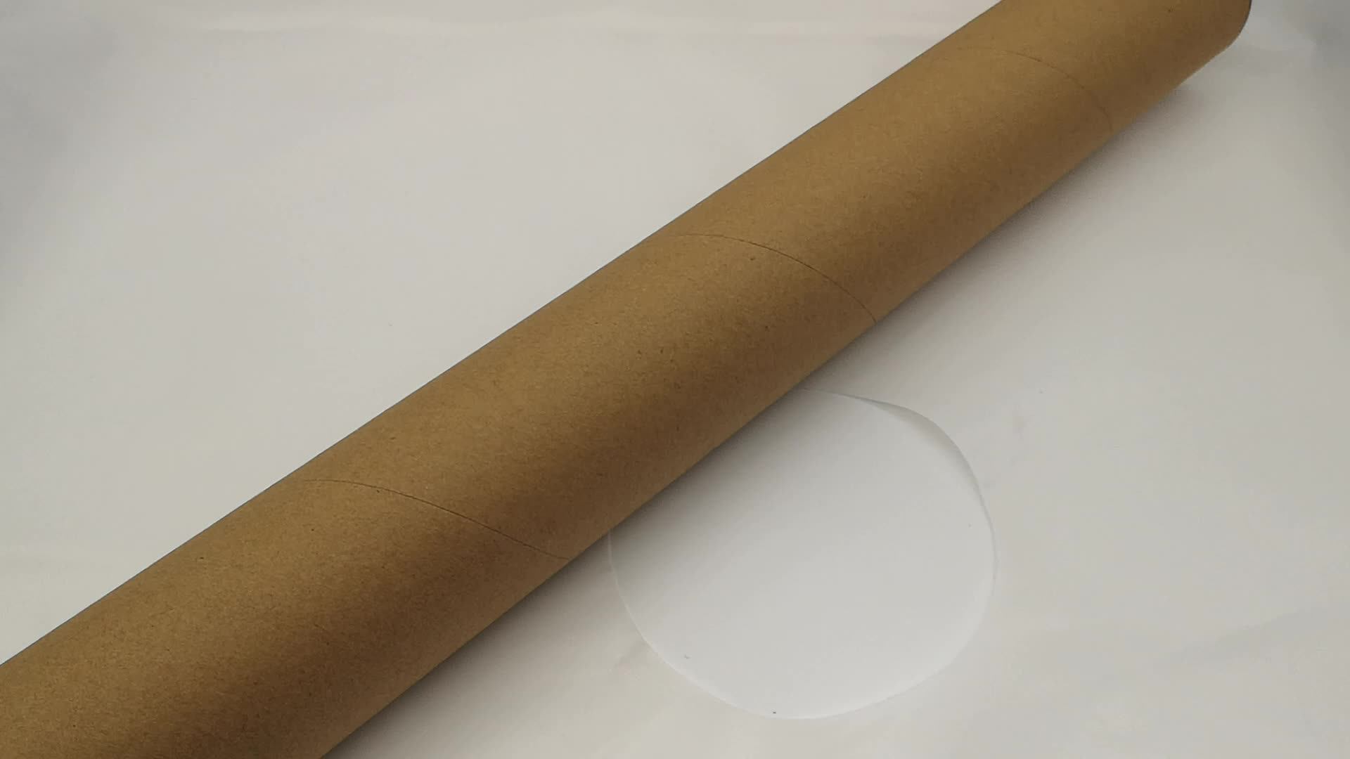 Plastic Caps End Shipping Postal Mailing Round Kraft Packaging ...