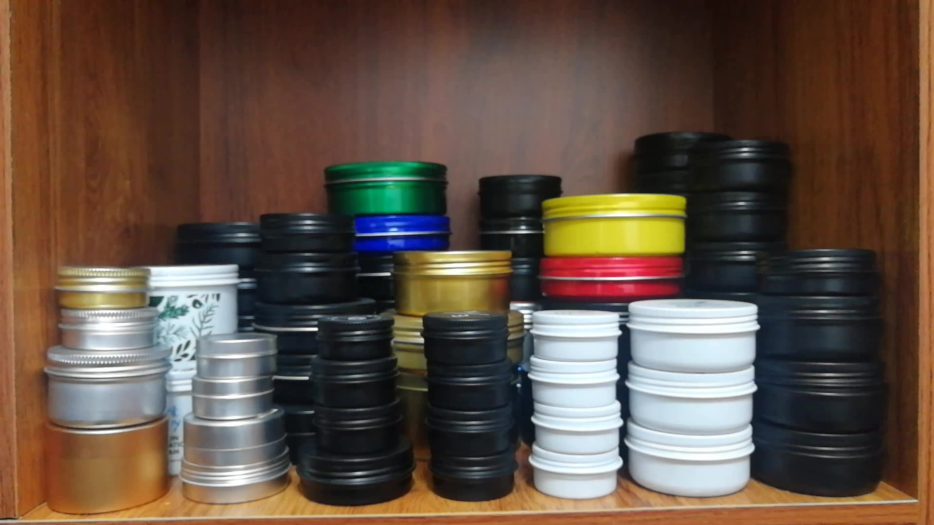 Custom Colored Aluminium Jar Metal Screw Top Tin 30ml -500ml - Buy ...