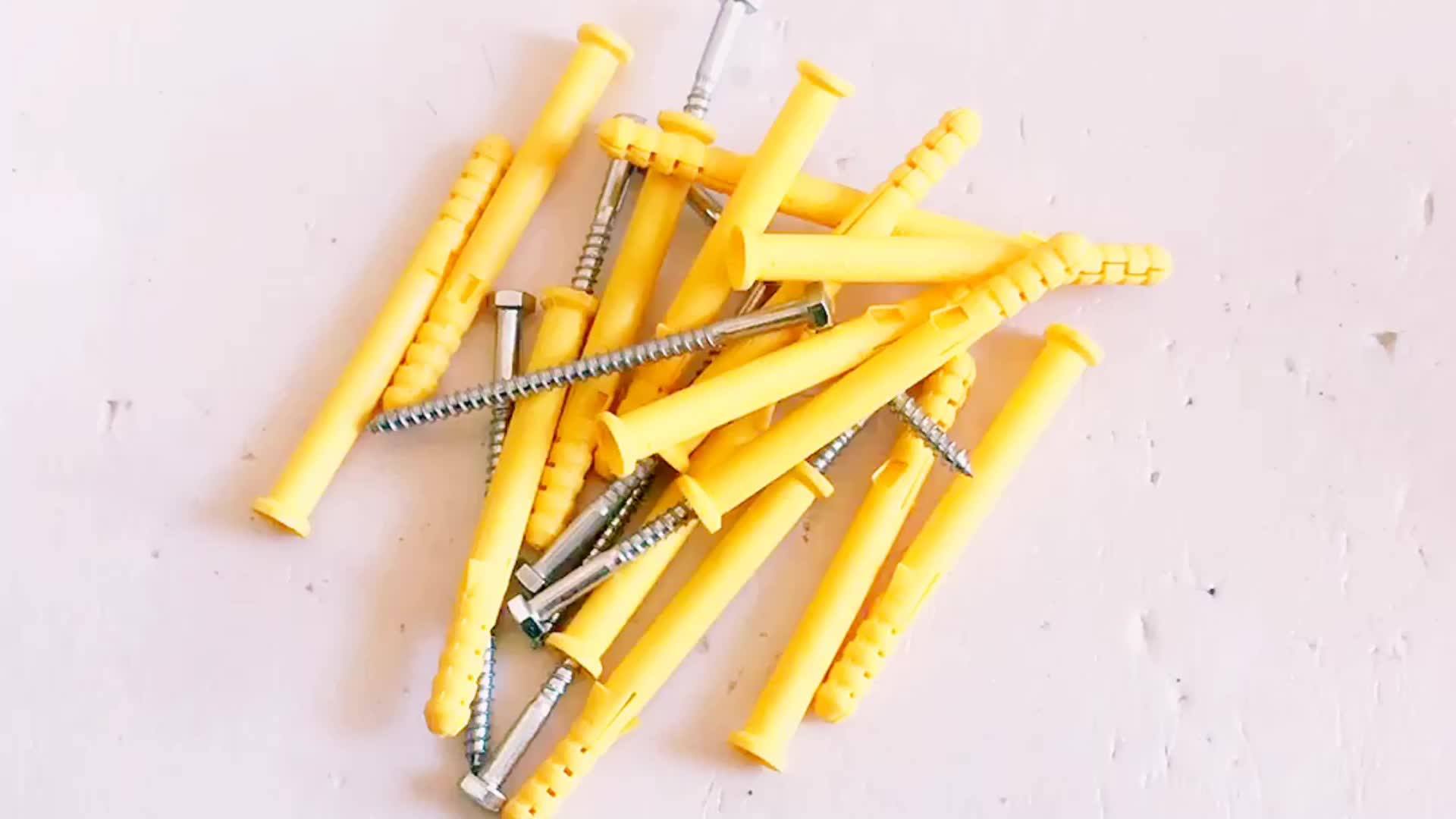 M8x100mm Nylon Frame Fixing Anchors,Plastic Expansion Plug With Metal ...