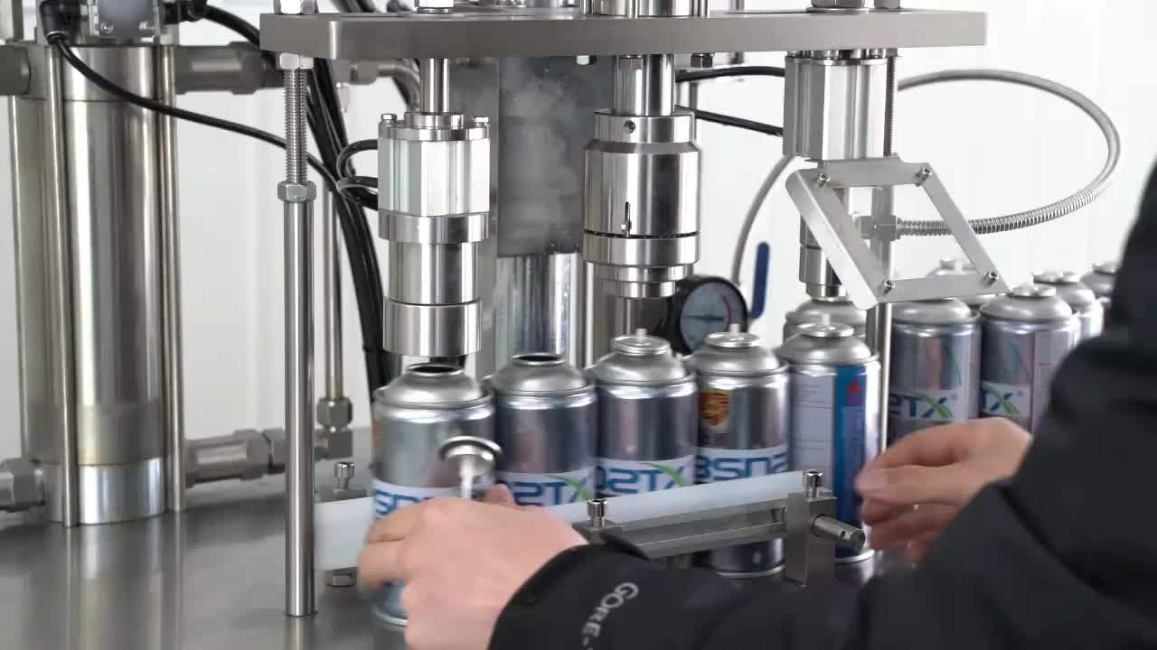 High Quality Semi Automatic Aerosol Filling And Crimping Machine 3 In 1 ...