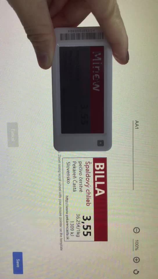 Minew Large E Ink Display Esl Labels Eink Epaper Display Digital Price ...