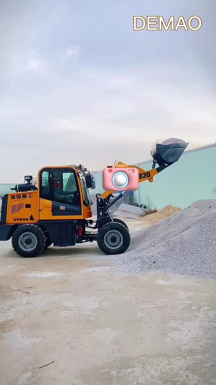 Hydraulic Front End Mini Loader Multifunction Wheel Loader 1 Ton 2 Ton ...
