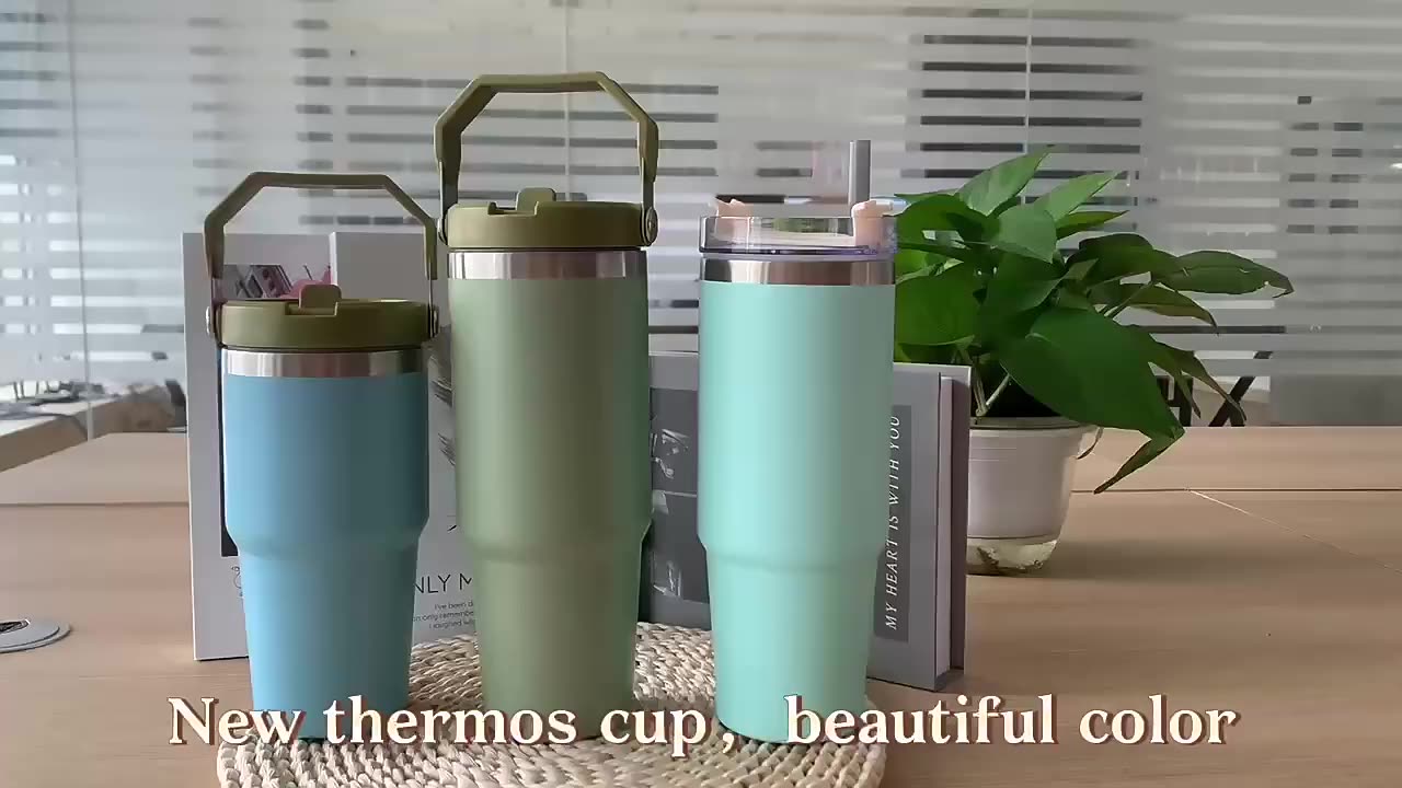Custom Logo 20 30 Oz Travel Coffee Mug Stainless Steel 30oz Thermos Cup