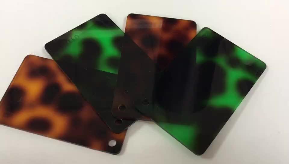 Laser Cutting Leopard Print Tortoise Shell Cast Acrylic Sheet For Wall ...