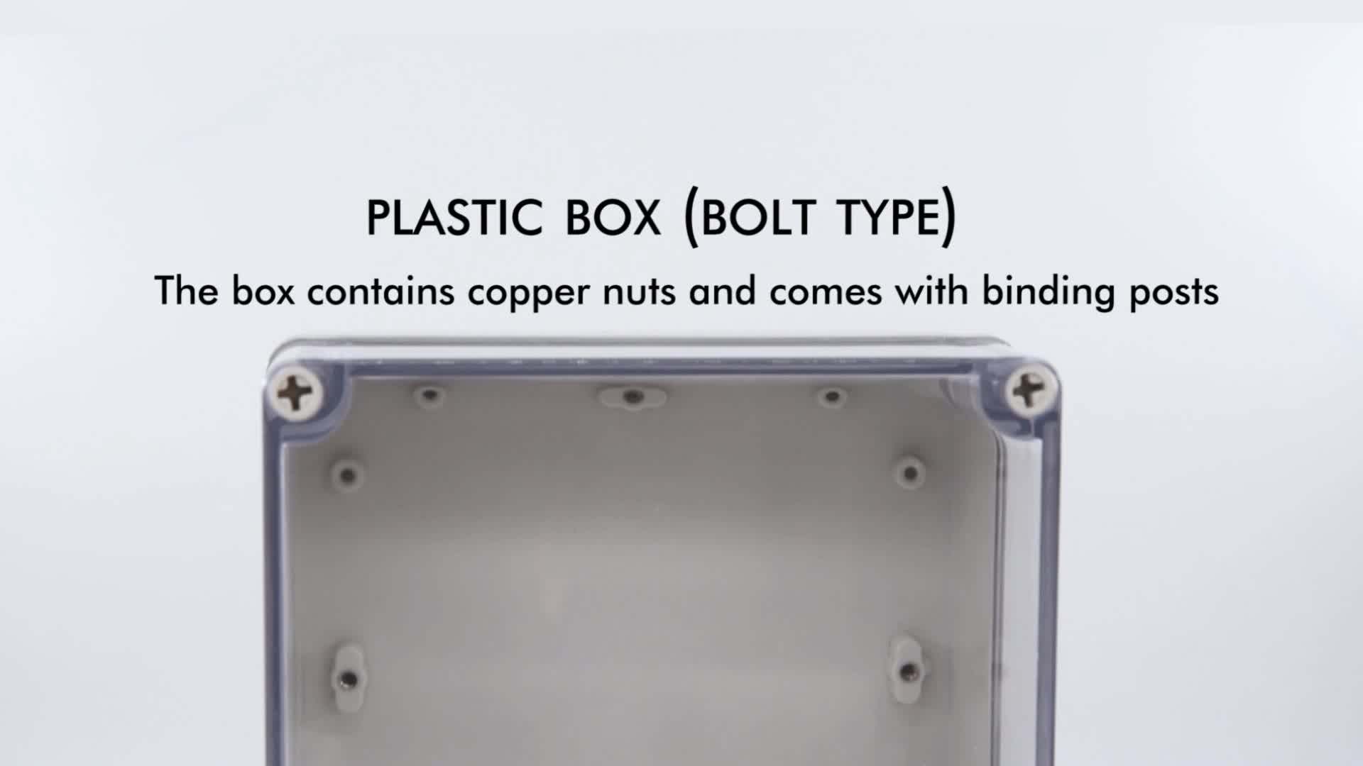 Enclosure Plastic Box Electrical Polycarbonate Plastic Enclosures ...