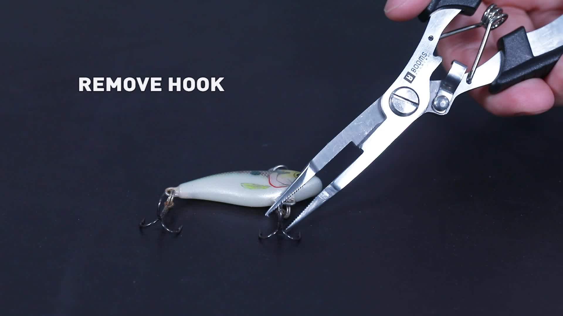 Booms Fishing H01 Stainless Steel Fishing Pliers Line Cutter Clippers ...