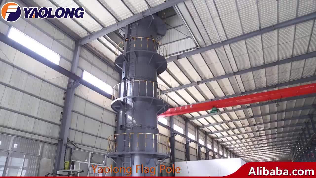 Yaolong Aluminum Alloy Electric Motorized Flag Pole Hot Dipped ...