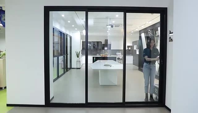 As2047 Australian Sliding Door Double Glazed Glass Windows Stacker ...