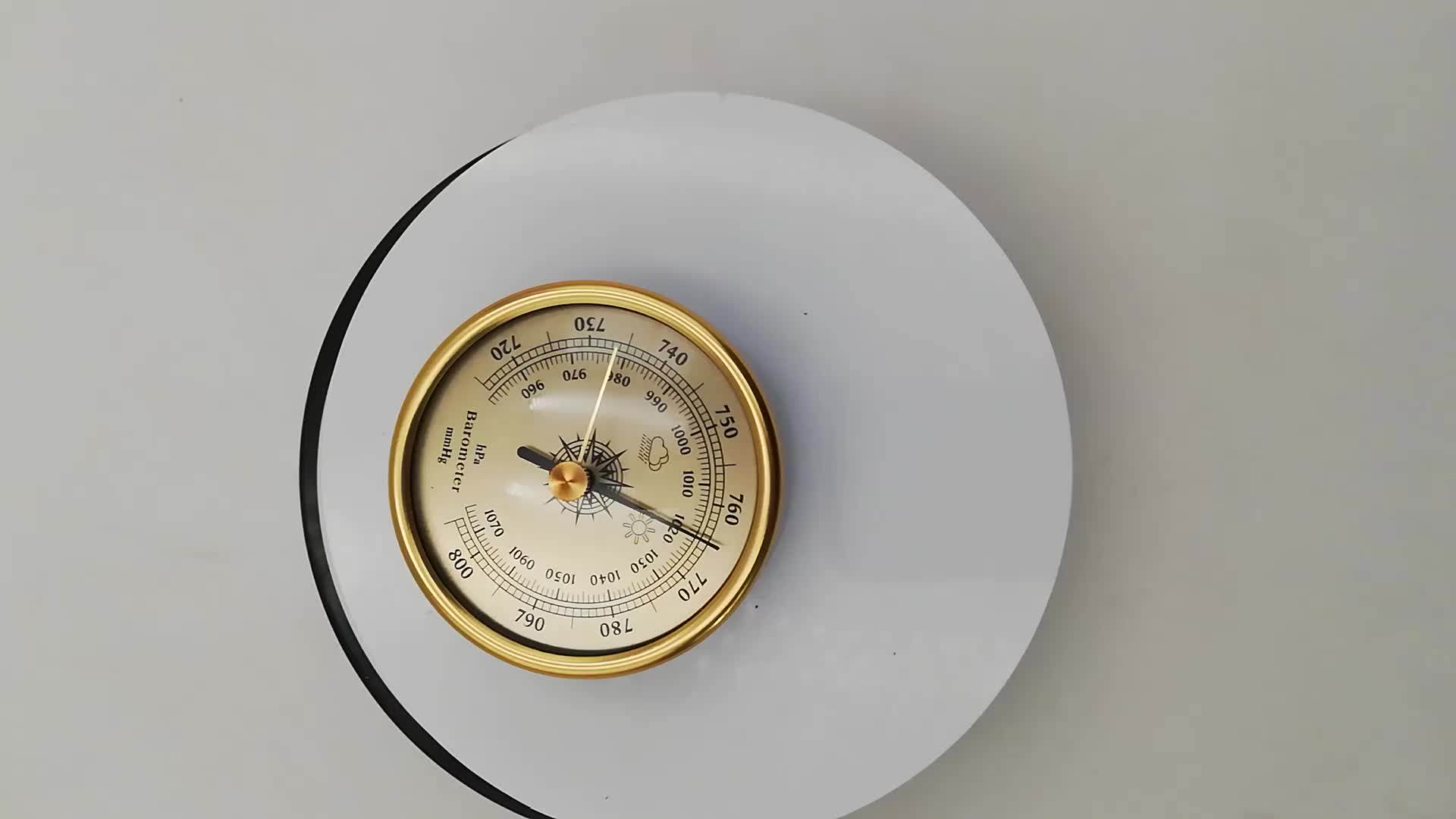 Gelsonlab Hsgt-051 225mm Brass Marine Weather Station Barometer ...