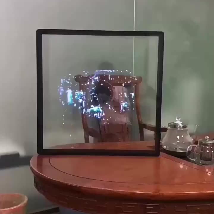 Newest 3d Holographic Display Fan With Cover 45cm Wifi Control Led Sign ...