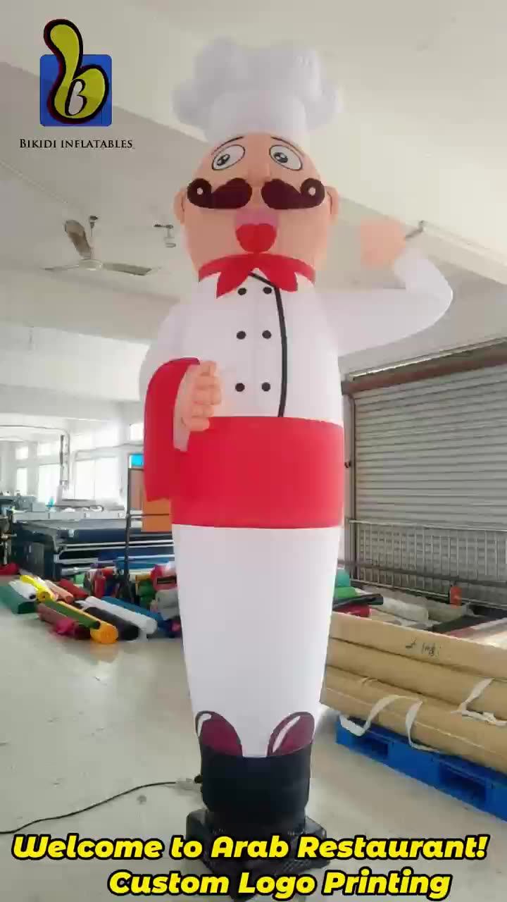Arab Restaurant Cook Balloon Welcome Mascot Inflatable Chef - Buy ...