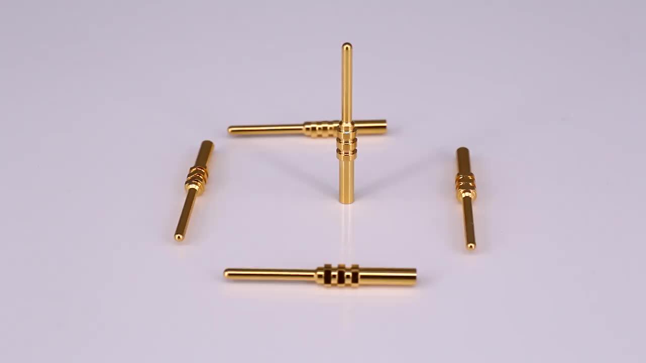 M16 Customizable Gold-plated Medical Pins Circular Connector Crimp ...