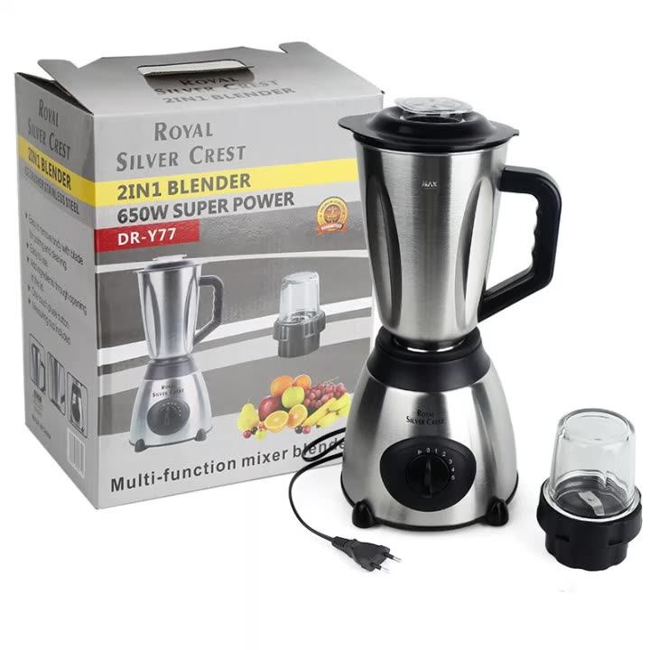 High Quality Silver Crest 650w Stainless Steel Max 2000ml 2 In1 Blender ...