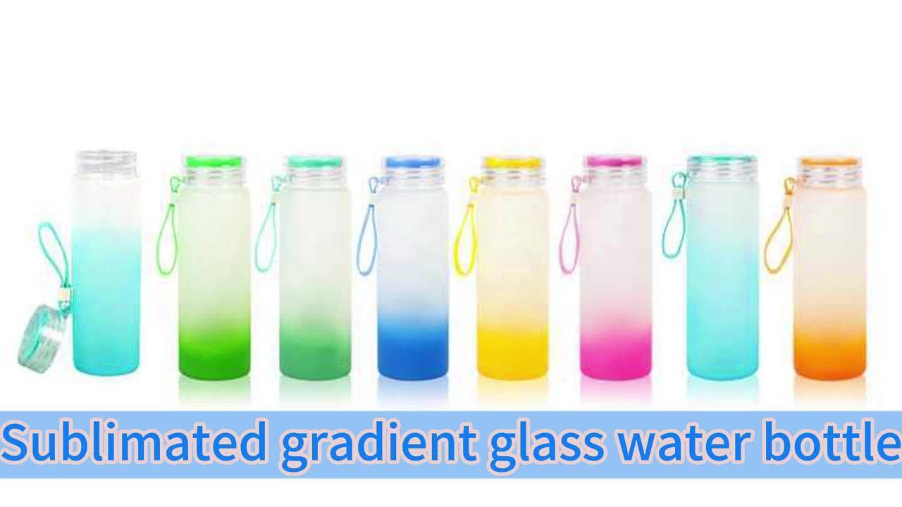 Water Frosted Sublimation Direct 500ml Bottle Colored Large Capacity ...